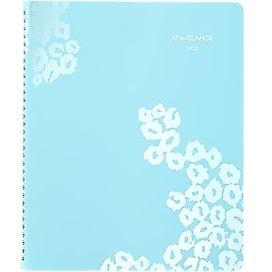 AT-A-GLANCE 2023 Weekly & Monthly Planner, 8-1/2" x 11", Large, Wild Washes Teal (523-905)