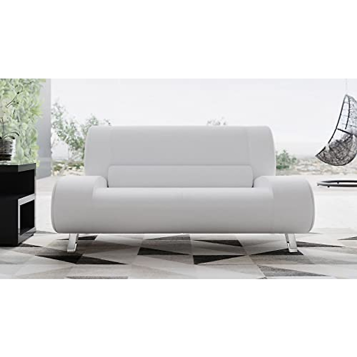 ZURI Modern Aspen Collection - Loveseat - White