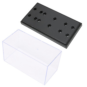 Phonograph Head Storage Box, Long Needle Rack Display Sample Box, Cartridge Keeper Phono Shell Case Acrylic Box Turntable Record Player Holder