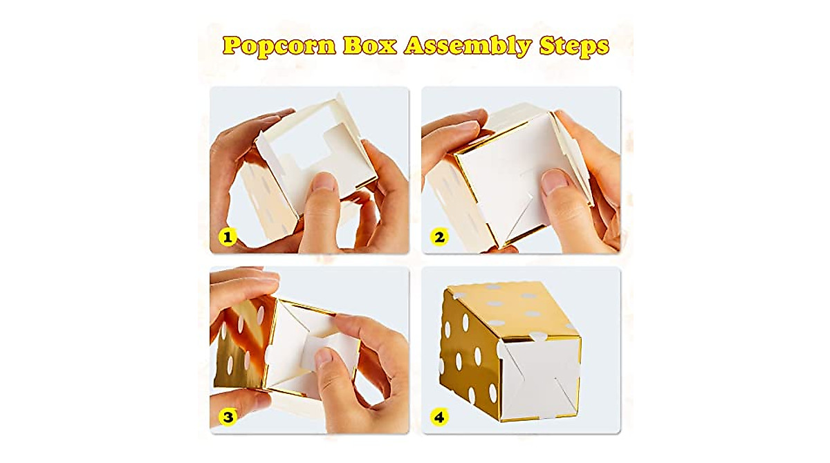 80 Pcs Resin Miniature Popcorn for Crafts & Party Decor
