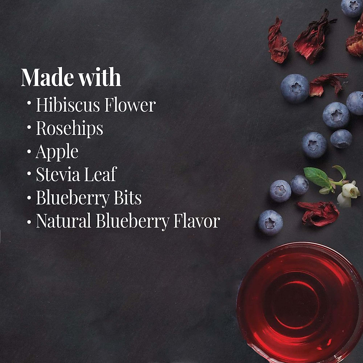 The Republic of Tea Blueberry Hibiscus, 36-Count