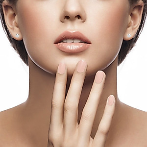 14k White Gold Ball Stud Earrings with Secure and Comfortable Screw Backs (6mm)