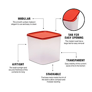 Tupperware Square Smart Saver Container, 3.9 Litres, Color May Vary