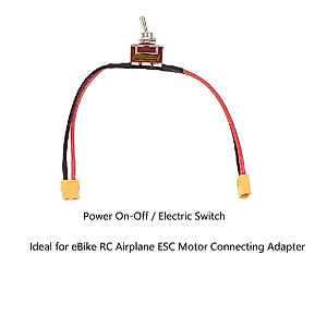 JINOARC 2Pcs XT60 Switch RC Large Current On/Off Switch with XT60 Plug for Ebike RC Airplane Drone Car ESC Lipo Battery