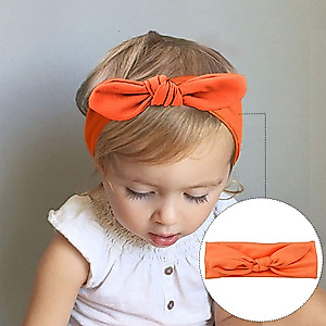 ZOCONE 12 PCS Toddler Headbands, Stretchy Adjustable Bow Headbands for Baby Girls Newborn Infant, Baby Bows and Headbands