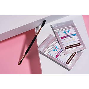 Eyebrow Tint Brush for Eyebrow Henna Brow Tint - Spoolie Eyebrow Brush for Brow Henna - Lash Tint Brush Comb for Eyelash Tint - Angled Eyebrow Brush by Existing Beauty