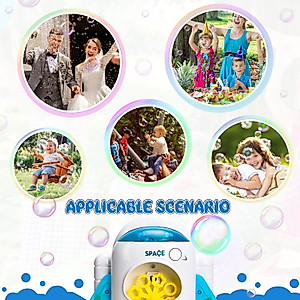 TOY Life Bubble Machine for Kids Toddlers, Automatic Battery Operated Bubble Machine for Parties, Bubble Maker Bubble Blower for Kid Birthday, Easter, Wedding, Indoor Outdoor Bubble Toy for Girls Boys