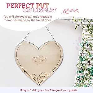 Wedding Guest Book Alternative - Personalized Heart Guest Book, Rustic Wedding Guest Book, Heart Drop Wedding Reception, Heart Frame Wedding Guest Book, Wooden Drop Box, Guest Book Sign