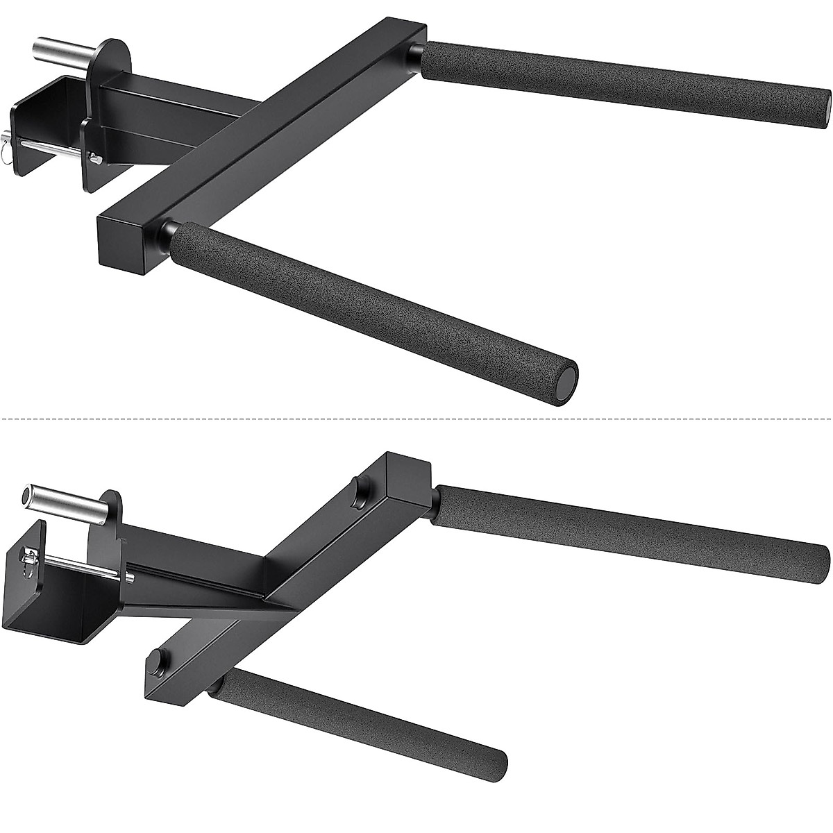 Kipika Y-Shaped Dip Bar for 3" x 3" Power Cage with 5/8" or 1" Hole - Dip Bar Attachments for Home Gym - Heavy Duty Power Rack Attachments - 3" x 3" Squat Rack Accessories for Strength Training