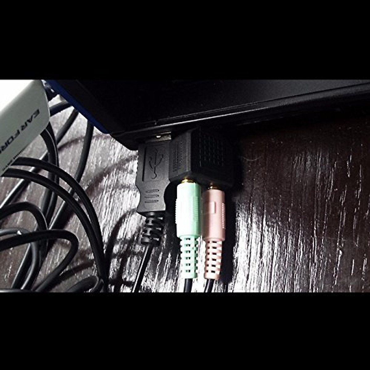 VCE 2-Pack 3.5mm Headphone Y Splitter Bundle with 6-Pack RCA to 1/4" Audio Adapter