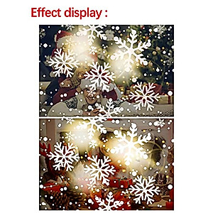 Kadlawus Christmas Projector Light Snow Projection Light LED Snow Show Projector Outdoor, Snowfall Show Lights Waterproof Christmas Decoration Lighting