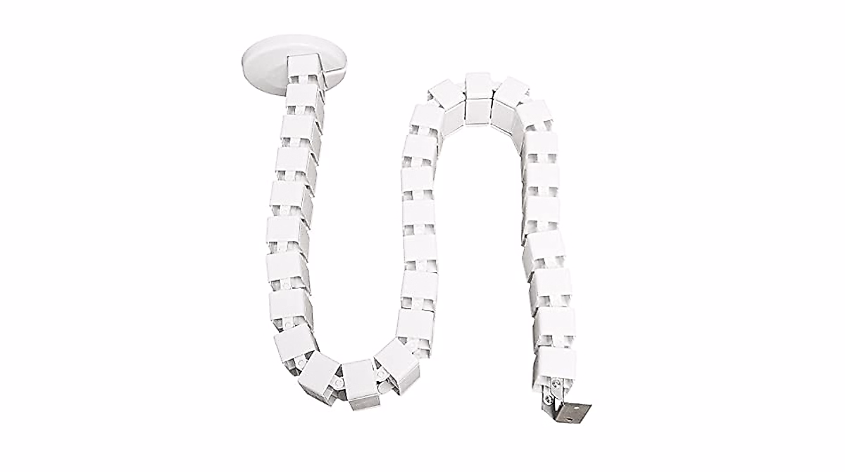 Heavy Duty Adjustable Cable Management Snake. Standing Desk Accessories ...