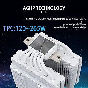 Thermalright Peerless Assassin 120 SE ARGB White CPU Air Cooler, 6 Heat Pipes Cpu cooler, Dual 120mm TL-C12CW-S PWM Fan, Aluminium Heatsink Cover, AGHP Technology, for AMD AM4/AM5 Intel 1700/115X/1200