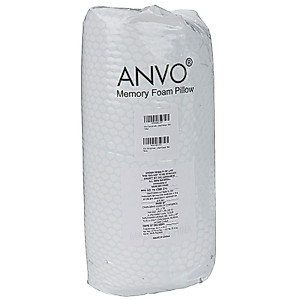 Anvo Cervical Neck Pillow for Neck and Shoulder Pain - Memory Foam Neck Pillows for Pain Relief Sleeping, Side Sleeper Pillow, Contour Orthopedic Firm Pillow for Back Stomach Sleeper - Blue