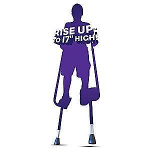 Geospace Original Walkaroo Xtreme Steel Balance Stilts with Height Adjustable Vert Lifters For Outdoor/Indoor Active Play & Exercise; For Adults & Kids up to 250 lbs (Green)