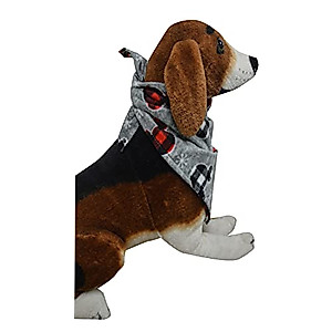 Briefly Stated Mickey Mouse Plaid Ears Merry Christmas Pet Bandana (One Size)