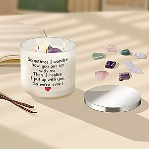 Gifts for Men Women - Anniversary Birthday Gifts for Him Her, Boyfriend Girlfriend Gifts Ideas, I Love You Gifts for Wife Husband, Lavender Scented Candle