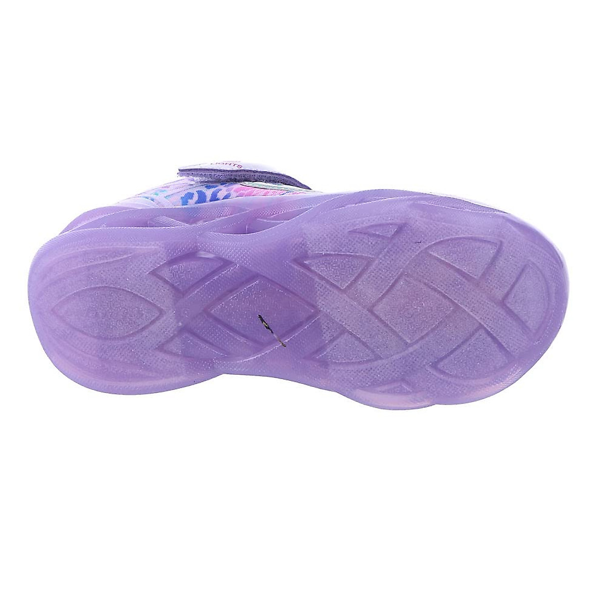 Skechers Kids Girls Twisty Ice Sneaker, Lavender/Multi, 2 Little Kid