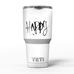 Design Skinz Happy Splatter - Skin Decal Vinyl Wrap Kit Compatible with The Yeti Rambler Cooler Tumbler Cups