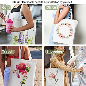 KJQJLY Plant Rubbing Dyeing Kit - 3 PCS Natural and Creative DIY Handbag,Clothes,Decorations,Handicraft Artworks,Household Textiles & Fabric Art and Craft Kit.Fun Parent-Child Games