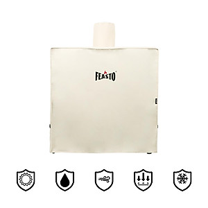 Outdoor Dining Cart Cover for Feasto Modular Outdoor Kitchen Sink Station, Heavy Duty Waterproof Cover for Feasto Dining Cart, Beige (L36”xW26.5”x H45”)