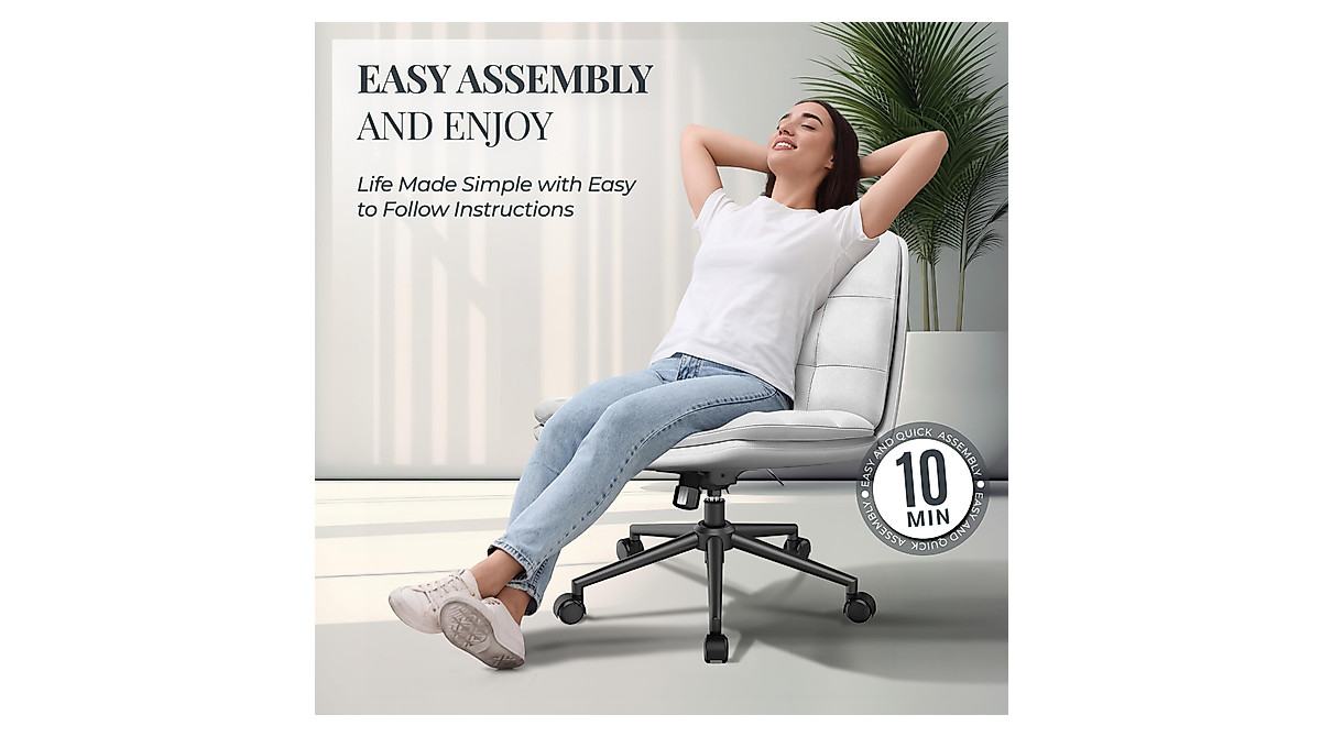 Criss Cross Desk Chair for Comfortable Cross-Legged Sitting | Decolure