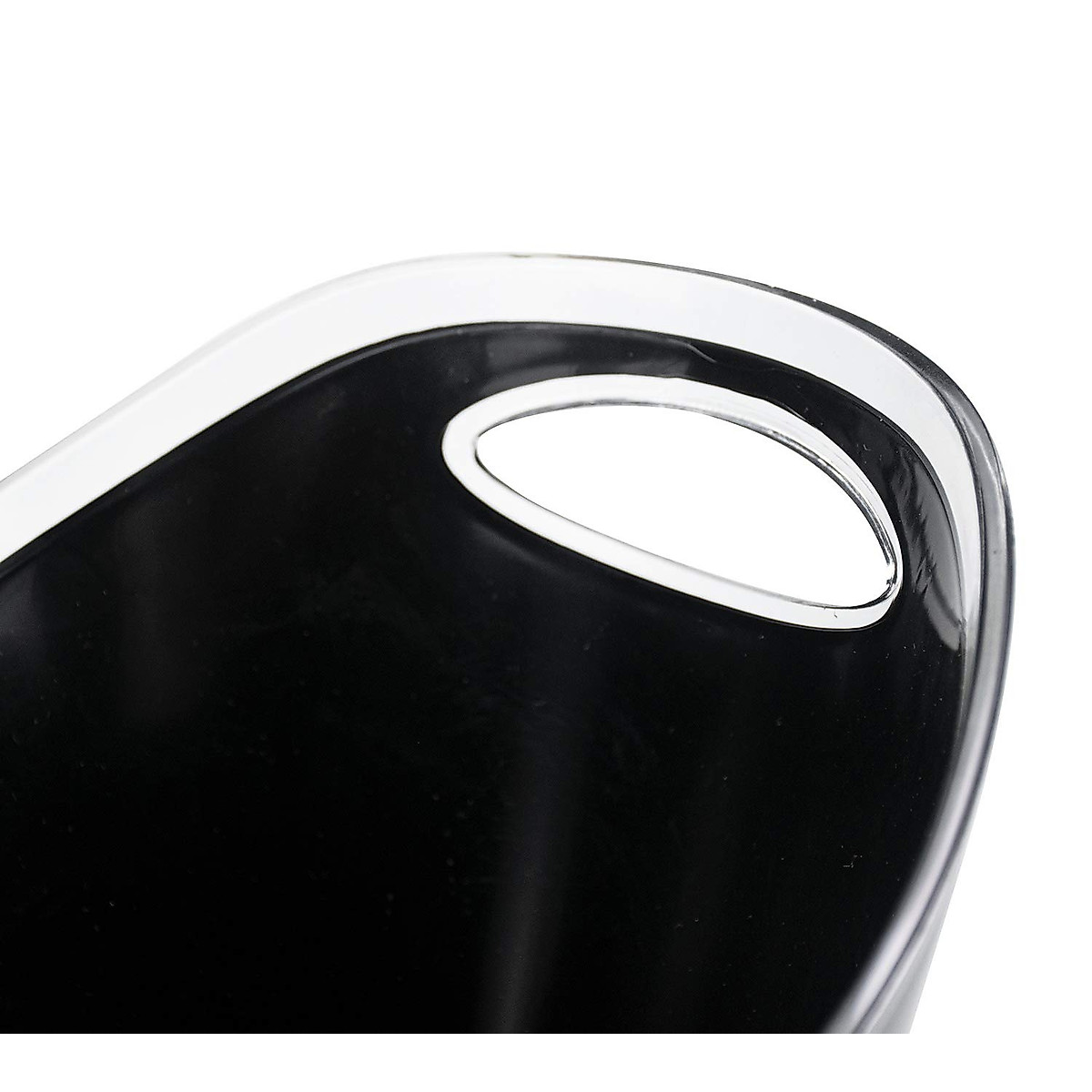 Yesland Ice Bucket, 3.5 L Black Plastic Party Bottle Chiller - 10.5 x 8 x 7-3/4 Inch Ice Beverage/Storage Tub - Perfect for Wine, Champagne or Beer Bottles