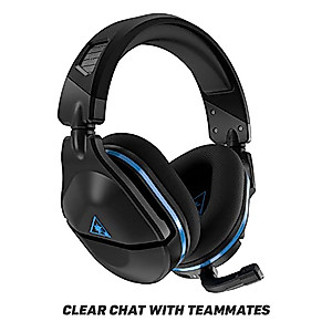 Turtle Beach Stealth 600 Gen 2 Wireless Gaming Headset for PlayStation 5, PS4 Pro, PS4 & Nintendo Switch with 50mm Speakers, 15-Hour Battery life, Flip-to-Mute Mic, and Spatial Audio - Black (Renewed)