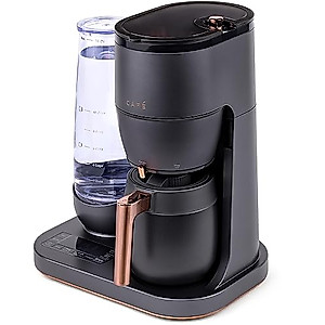 Café Specialty Grind and Brew Coffee Maker, Single-Serve Option, 10-Cup Thermal Carafe, WiFi Enabled Technology, Smart Home Kitchen Essentials, SCA Certified, Barista-Quality Brew, Matte Black