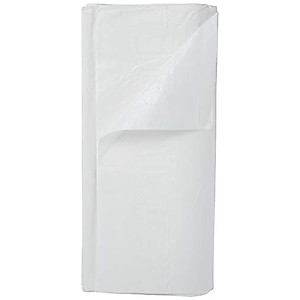 Linette 3 Ply Table Cover (7 Piece Package 54" X 108"), 7 Count (Pack of 1), White