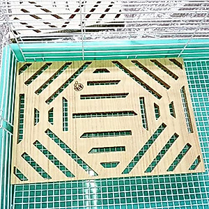 Litewoo Rabbit Scratching Pad Molar Board Natural Wooden Rabbit Teeth Chew Toys for Bunny Chinchilla Guinea Pig Rabbit Antiskid Edible Natural Wood Board