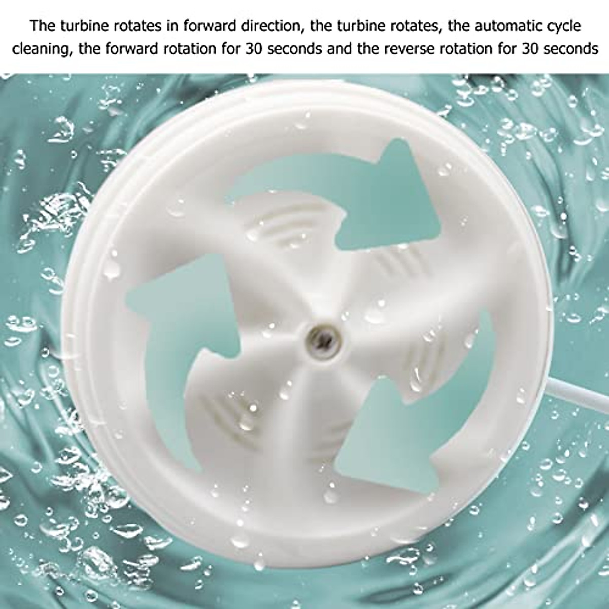 Mini Washing Machine, Portable Ultrasonic Washing Machine, Turbo Washer and Dishwasher Automatic Cycle Cleaning for Home Travel College Camping Personal Laundry