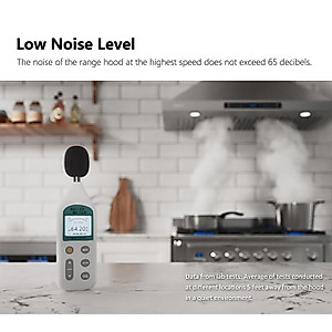 IKTCH 30-inch Wall Mount Range Hood 900 CFM Ducted/Ductless Convertible, Kitchen Chimney Vent Stainless Steel with Gesture Sensing & Touch Control Switch Panel, 2 Pcs Adjustable Lights(IKP02-30'')