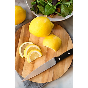 Ironwood Gourmet 28445 Multi-Use Circle Serving Board, Acacia Wood, 9 Inch Diameter