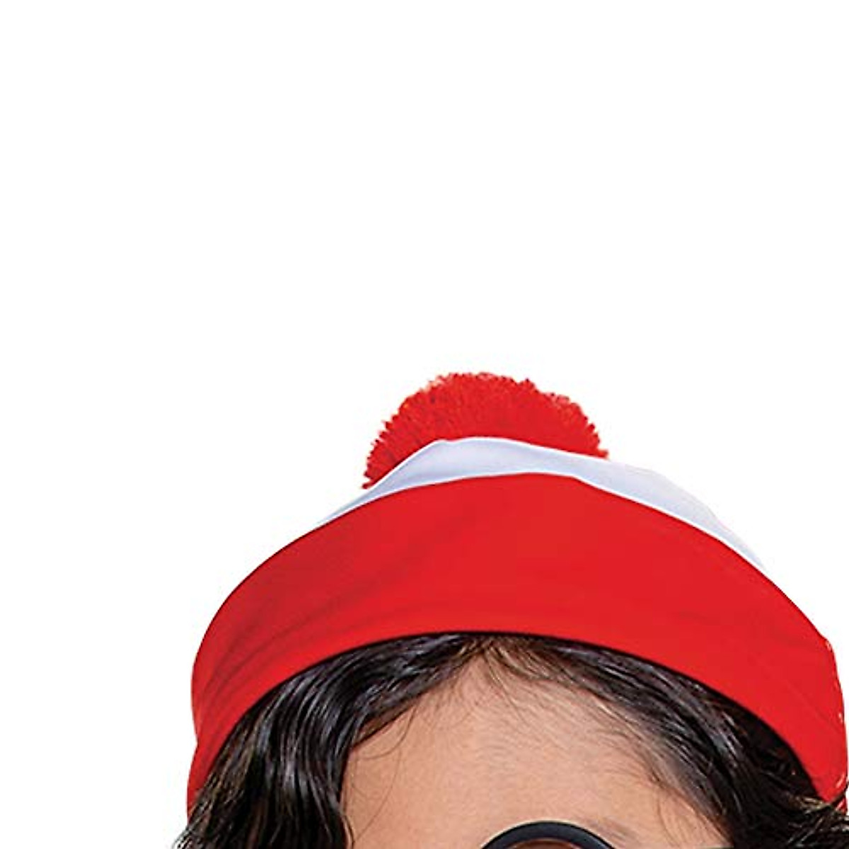 Wheres Waldo Halloween Costume, Official Waldo Costume Set with Shirt and Cap with Glasses Outfit, Classic Child Size Extra Small (3T-4T) Multicolored