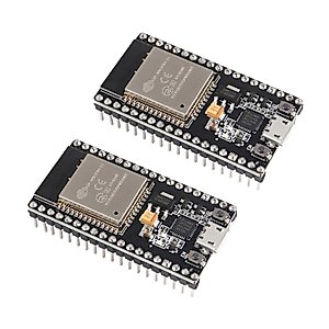 Aokin ESP32 ESP-32S NodeMCU-32S ESP-WROOM-32 Development Board 2.4 GHz WiFi and Bluetooth Dual Cores Microcontroller ESP-WROOM-32 Chip for Arduino NodeMCU, 2 Pcs