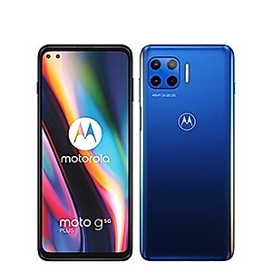 Moto G Plus 5G Dual-SIM 128GB ROM + 4GB RAM (GSM Only | No CDMA) Factory Unlocked Android Smartphone (Surfing Blue) - International Version