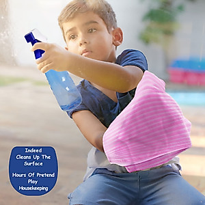 15 PCs Kids Cleaning Set, Play Cleaning Toy Set Includes Broom, Mop, Brush for Toddlers, Child Size Pretend Play House Cleaning Set, Housekeeping Supplies, Learning Toys, Birthday Gifts