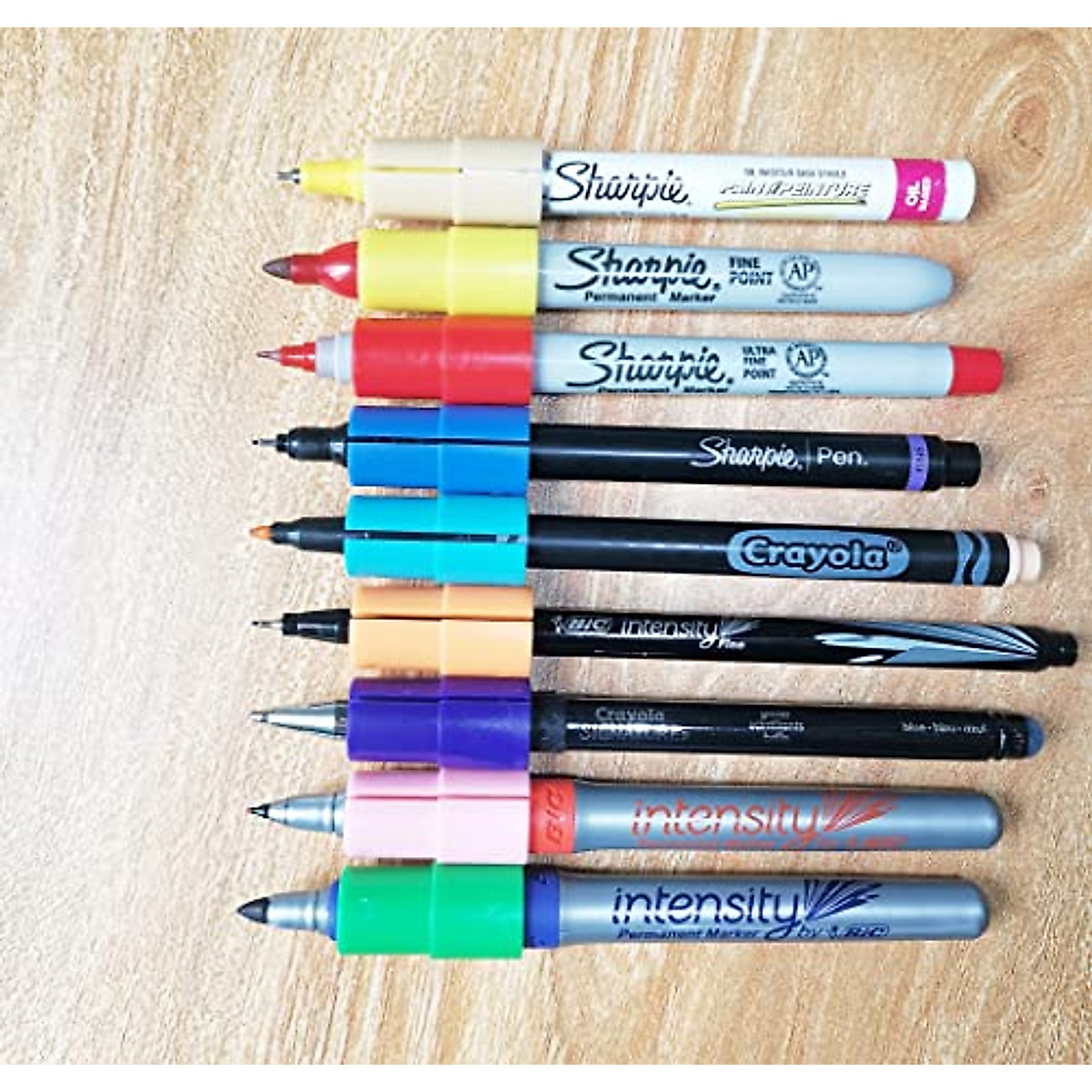 SPPQ 9 Packs Pen Adapter Set Compatible With Cricut(Explore Air, Explore Air 2,Explore Air 3, and MakerMaker 3), Pen Adapter Compatible with Sharpie BIC Crayola