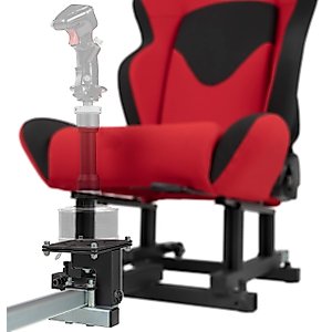 Centered Flight Stick Lower Mount Bracket with Height Adjusmtent. Plates Included. Configuration #6 Compatible with Thrustmaster Warthog, F-16C Viper HOTAS, F/A 18, VirPil, VKB and WinWing Sticks