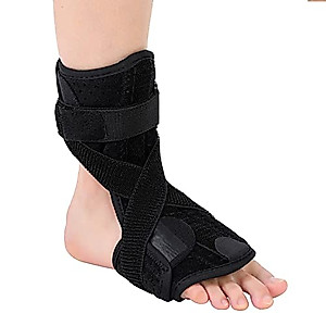 Yosoo Health Gear Plantar Fasciitis Night Splints, with Compression Socks and Spiky Ball, Orthotic Drop Foot Support Brace for Achilles Tendon, Drop Foot and Tendonitis, Fits Left Right Women Men