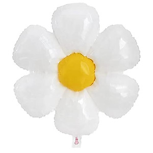 Beaumode Groovy Daisy Balloon Garland Arch Kit 143pcs for Floral Mother's day Best Mom Ever Boho Retro Spring Floral Girls One Two Birthday Baby Shower Party Decorations