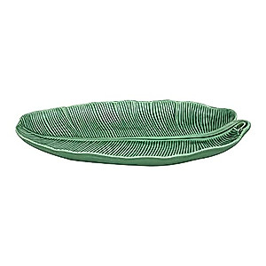 Bordallo Pinheiro Green Banana Leaf Earthenware Platter