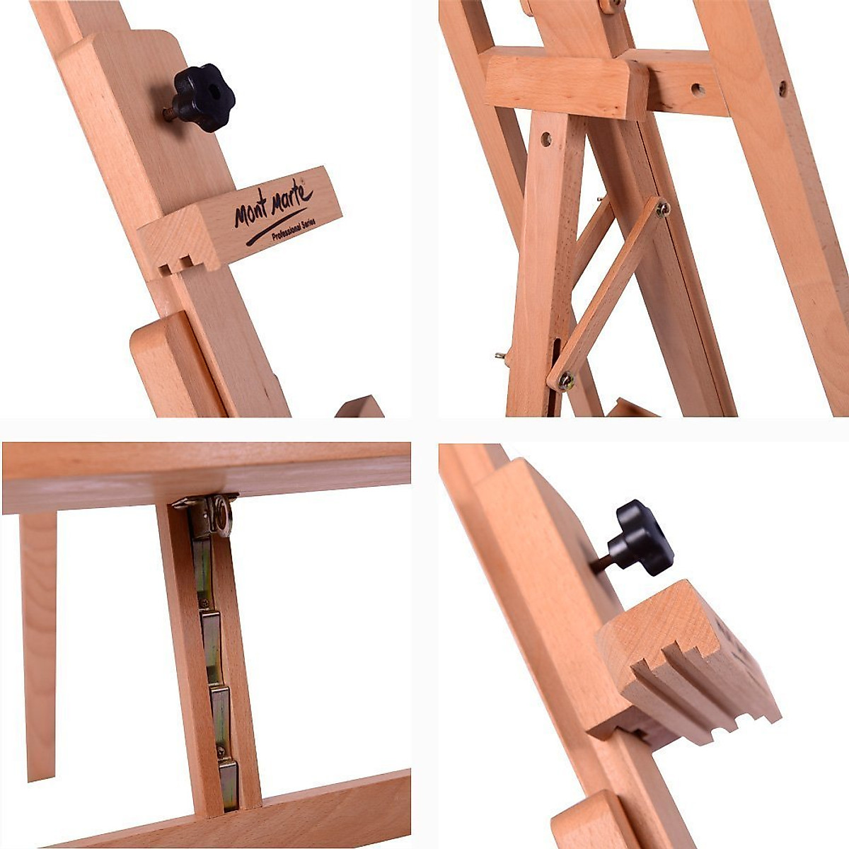 Mont Marte Floor Easel w/Tilt Beech Wood