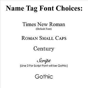 CUSTOMIZED4U 1inX3in Employee Personalized Name Tag Badge Pin or Magnet Attachment Customized Identification Engraved