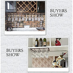 Wine Glass Shelf, Upside-down Home Goblet Iron Art Shelf, Wine Glass Hanging Storage Rack 80 * 22.5cm