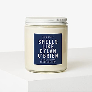 CE Craft - Smells Like Dylan O'Brien Scented Candle - Gift for Her, Girlfriend Gift, Celebrity Prayer Candle, Teen Wolf Gift