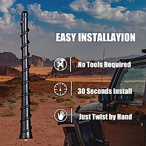 Antenna Fits for 2011-2023 Jeep Cherokee Accessories Grand Cherokee, Renegade, Compass, Liberty, Chrysler 200, Dodge Durango, Avenger, Dart, Journey, Fiat 500, 68297936AA 5091100AA 5091100AB Antennas