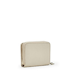 Kipling Women's Money Love, RFID Anti-Hacker Technology, Polyester Zip Closure Wallet, Light Sand