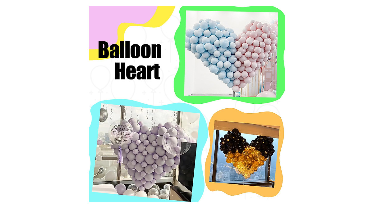 100 Pcs White Linking Balloons for Party Decor